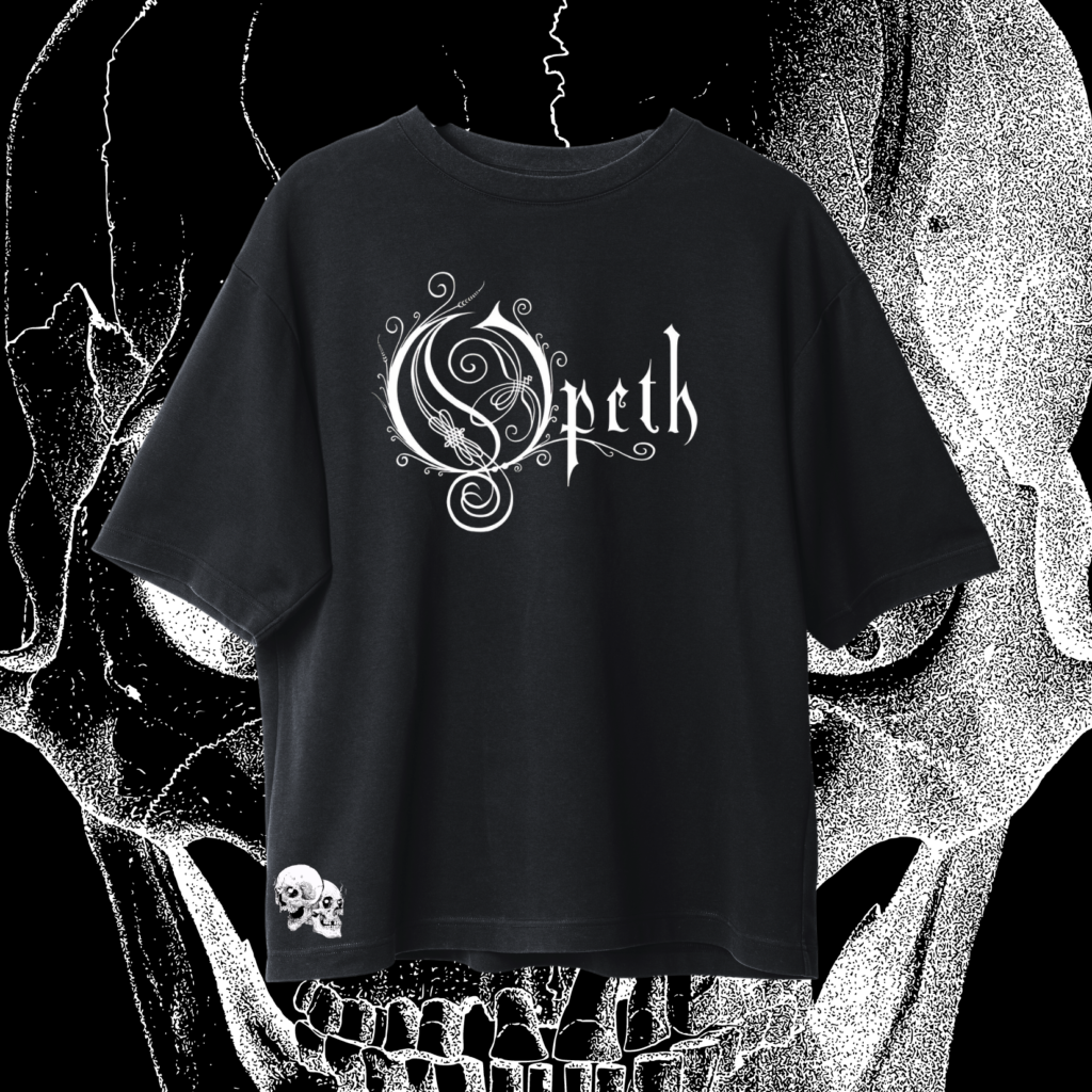 Franela Opeth Logo White - Tienda Rockstilo