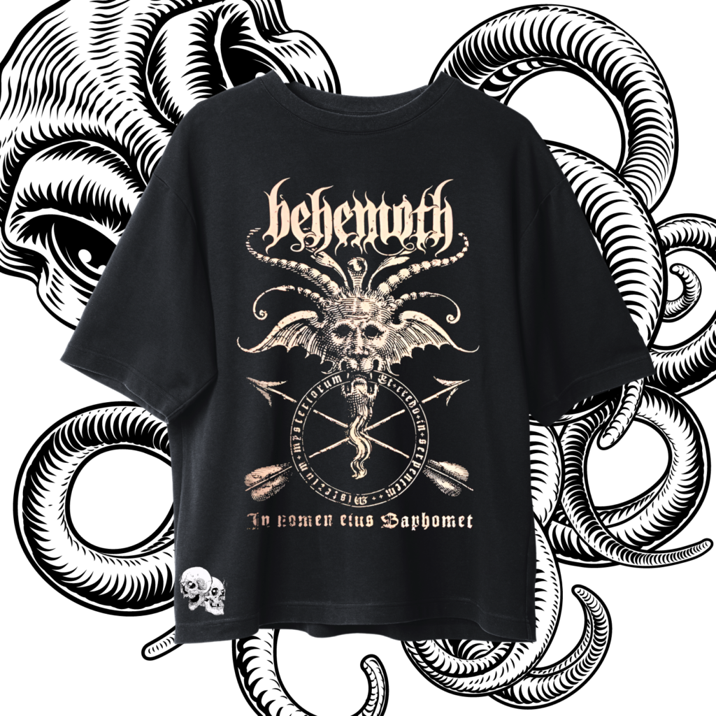 Franela Behemoth Arrows Skull - Tienda Rockstilo